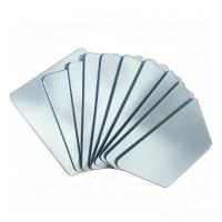 China Rounded Unbreakable Flexible Mirror Silver Rectangle PC Mirror Sheet For Sensory Book for sale