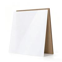 China Customized White Acrylic Sheet UV Printable For Sign Display Stand Wedding Decor for sale