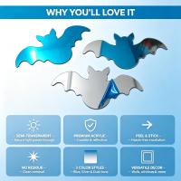 China Bat Shaped Acrylic Two Way Mirror Sheet For Halloween Decor Infinity Abyss Light for sale