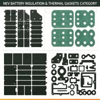 China 0.1mm Single Sided Custom Die Cut Plastic Adhesive Fish Paper For Battery Pack for sale
