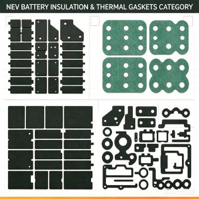 China 0.1mm Single Sided Custom Die Cut Plastic Adhesive Fish Paper For Battery Pack for sale