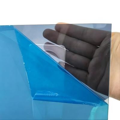 China 1mm Semi Transparent Two Way Acrylic Mirror Square Vacuum Plating Double Sided Mirror for sale