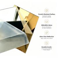China Hardened Anti Scratch Acrylic Mirror Sheet Custom Acrylic Mirror With Protective Film for sale