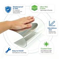 China Bendable Flexible Acrylic Mirror Smooth Burr Free With Surface Protective Film for sale