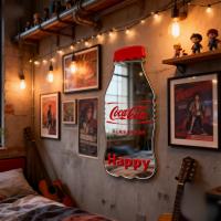 China Irregular Cut Acrylic Mirror Sheet Check In Acrylic Decorative Mirror For Cafe Retail Store for sale