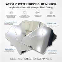 China Wholesale Shatterproof Acrylic Mirror Sheet Integrated Waterproof Glue Back for Decoration for sale
