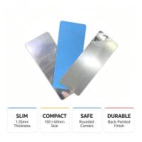 China 150×60×1.35mm Back‑Painted Silver Acrylic Mirror Sheet, Rigid Plastic Mirror Plate For DIY Crafts Ornament Home Decoration for sale