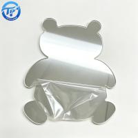 China Wholesale Bear Shaped PC Self Adhesive Mirror Safety Plastic Mirror for Kids Room Wall Decor for sale
