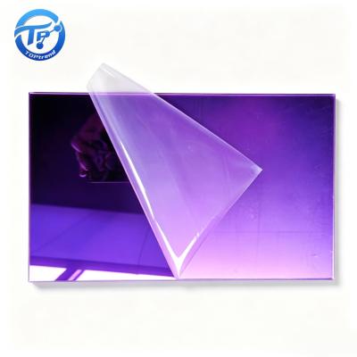 China 100×200×1.35mm Purple Mirror Acrylic Sheet, High‑Gloss Metallic Violet PMMA Mirror Panel Shatter‑Proof For Wedding Craft Toy Art Decoration for sale