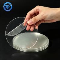China 100mm Diameter 1.35mm Clear Round Acrylic Sheet, Transparent PMMA Circular Disc Blank Plate For Wedding Cake Topper DIY Craft Display Base Decoration for sale