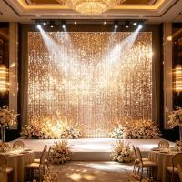 China Round PET Sequin Backdrop Wall Glitter Shimmer Wall for Party Event Wedding Photo Booth Decor for sale
