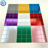 China Promotional Eco-friendly Colored Acrylic Mirror Wall Decor  Self-Adhesive Plastic Mirror Panels for sale