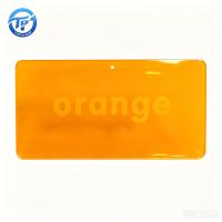 China Custom Laser Engraved Colored Transparent Acrylic Sign Personalized Logo Text Hanging Acrylic Plaque for sale