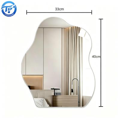 China Custom Cloud Shaped Acrylic Mirror Wall Stickers Shatterproof Mirror Decals for Home Wall Decor for sale