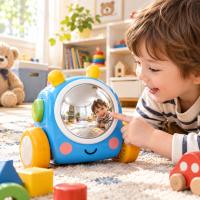 China PETG Dome Convex Mirror 85mm, Silver Reflective Lens for Children Toy Embedded Parts for sale