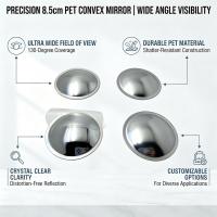 China Custom 8.5cm PETG Convex Mirror PETG Plastic Convex Mirror for Wide Angle Observation for sale
