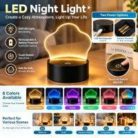 China Custom Rechargeable & Battery Powered LED Night Light Multi Color RGB Small Desk Lamp for Bedroom Decor for sale