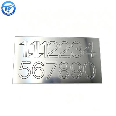 China Custom Laser Cut Acrylic Mirror Numbers Sheet Self Adhesive Pop Out House Numbers Address Digits for Wall Decor for sale