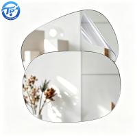 China Wholesale Waterproof Oval Acrylic Mirror Sheet Reflective Panel Shatterproof Lightweight for Makeup for sale