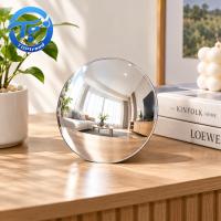 China Round Acrylic Convex Mirror Lens, Shatterproof PMMA Wide Angle Convex Mirror Sheet for Toy Accessories & DIY Craft Decoration for sale