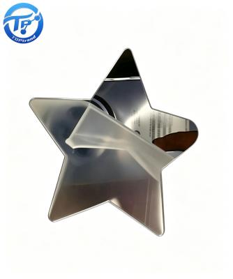 China Custom Unique Right-Side Angle Star Shaped Acrylic Mirror Table Confetti Reflective Mirror Discs for Party & Events Decor for sale