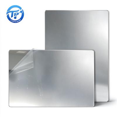 China Customizable Acrylic Back Paint Mirror Sheet, High Reflection Shatterproof Acrylic Mirror Plate With Protective PE Film For Commercial & Home Decor for sale