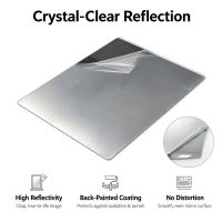 China Customizable Acrylic Back Paint Mirror Sheet, High Reflection Shatterproof Acrylic Mirror Plate With Protective PE Film For Commercial & Home Decor for sale