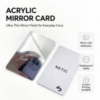 China Custom Logo Acrylic Mirror Card, High Reflective Blank Mirror Visiting Card for Business Souvenir & Creative Gift for sale