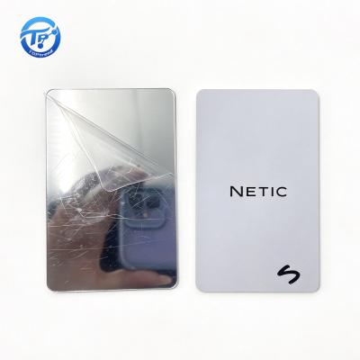 China Custom Logo Acrylic Mirror Card, High Reflective Blank Mirror Visiting Card for Business Souvenir & Creative Gift for sale