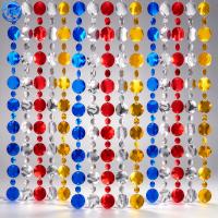 China Mixed 2+3cm Round Plastic Mirror Film Sequin String Curtain Shiny Hanging Garland Party Wedding Backdrop Decor for sale
