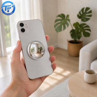 China Magnetic Decorative Mirror Pocket Size, Custom Logo Round Acrylic Mirror for Phone and Metal Surfaces, Home Decor Makeup Mirror for sale