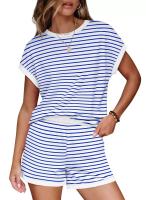 China 2026 Summer New Fashion Casual Set Round Neck Loose Pajamas For Women for sale