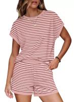 China 2026 Summer New Fashion Casual Set Round Neck Loose Pajamas For Women for sale
