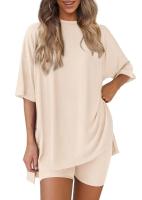 China Lightweight comfortable Ladies Casual T-shirts made from soft breathable fabric suitable for daily and retail distribution for sale