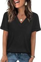 China Stylish Breathable Ladies Casual T-shirt Soft Cotton Fabric Comfortable Fit Lightweight Material Ideal for Daily Wear for sale