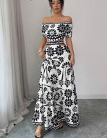 China 2026 New Arrival Women's Two-Piece Outfit with Apricot V-Neck Blouse and High-Waist Pleated Pants in Soft Breathable Fabric for sale
