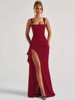 China Elegant Sexy Slit Bodycon Dress for Spring/Summer Parties and Evening Events for sale