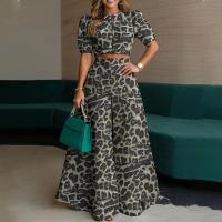 China 2026 New Spring Women's Two-Piece Outfit: Trendy European and American Style with High-Waist Wide Leg Pants in Soft Breathable Fabric for sale
