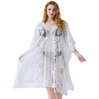 China Breathable Lace Cardigan with Hollow-Out Detailing - Plus-Size Friendly Openwork Shawl for sale