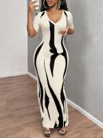 China Sexy Fitted Floral Maxi Dress with Breathable Fabric for Summer for sale