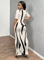 China Sexy Fitted Floral Maxi Dress with Breathable Fabric for Summer for sale