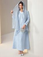 China Women's Long Sleeve Tassel Decor Arabian Dress Loose Fit Abaya for Modest Wear for sale