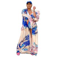 China European American Casual Blazer in Faux Silk Satin - Lightweight Breathable Jacket for Women for sale