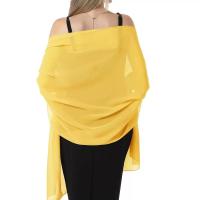 China Women's Lightweight Chiffon Beach Cover-Up with Elegant Off-Shoulder Wrap Design for Versatile Wear for sale