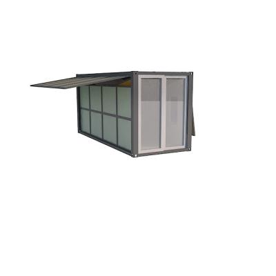 China glass panel prefab office building foldable container house australia folding container folding modular homes for sale