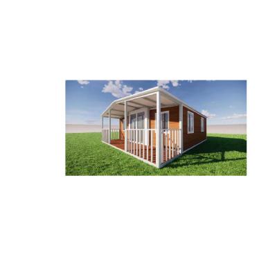 China Prefab Portable Wood Expandable Container House with Light Steel Frame & Sandwich Panel for sale