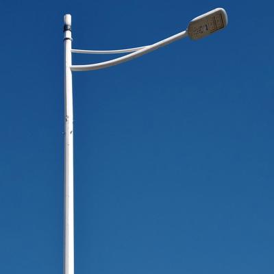 China Hot Dip Steel Galvanized Street Light Pole For Customizable Outdoor Lighting Solutions for sale