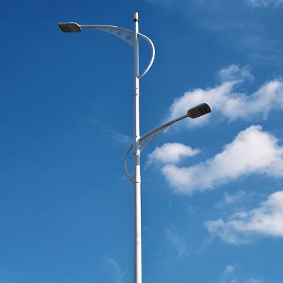 China Hot-Dip Galvanized Steel Street Light Pole for Garden Highway Street Square with Customizable Design and Durable Material for sale