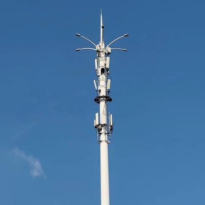 China 30m Telecom Poles For Telecommunication Post With Wind Pressure Calculation for sale