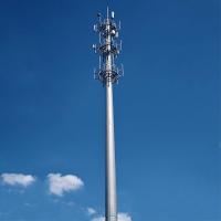 China 100FT 120FT Telecom Poles Hot Dip Galvanized Surface Treatment And Futao Telecommunication Post Deflection Calculation for sale